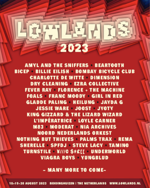 Dit zijn de eerste 39 namen voor Lowlands 2023 - Rockportaal.nl